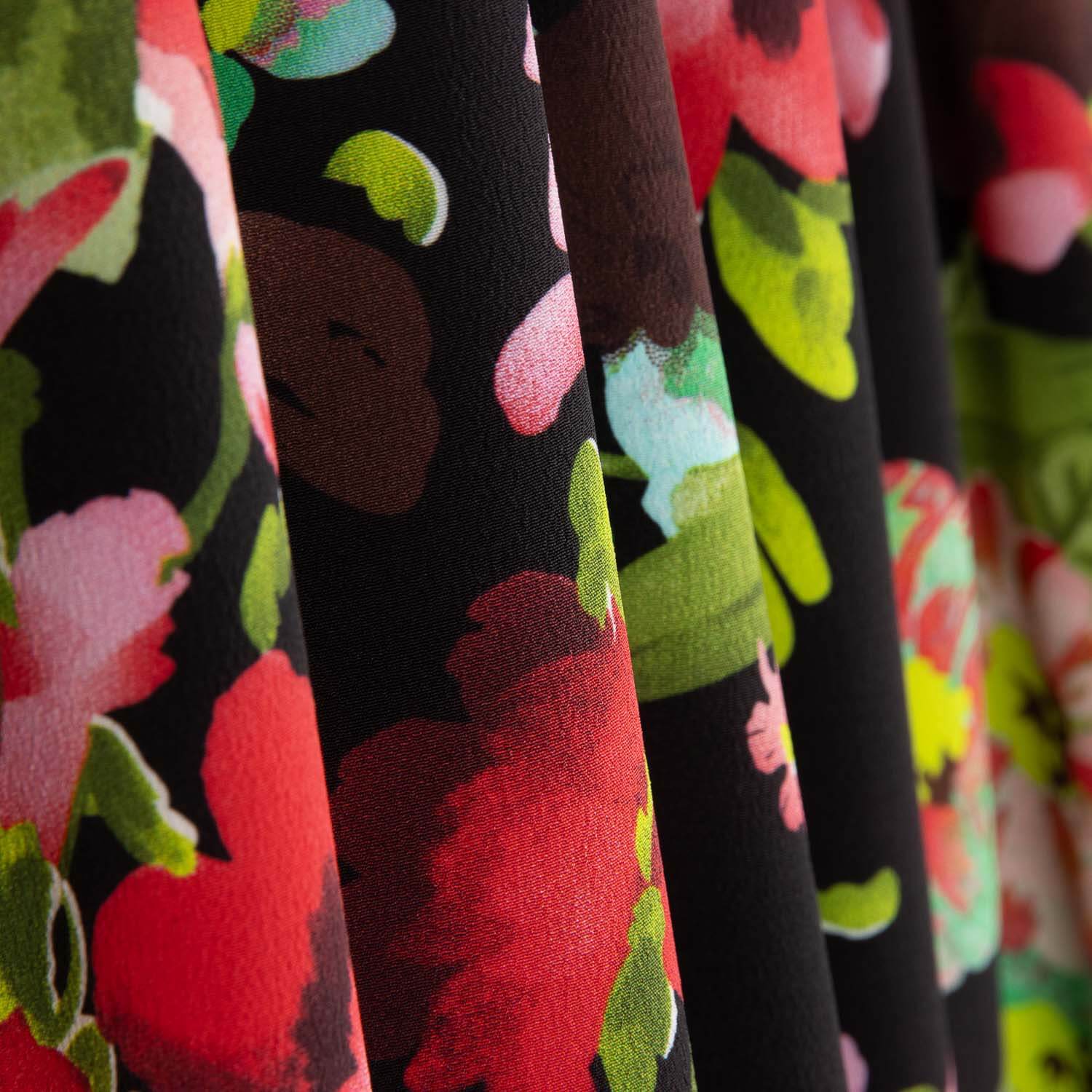 Koshibo Estampado Floral Negro – Ribes & Casals