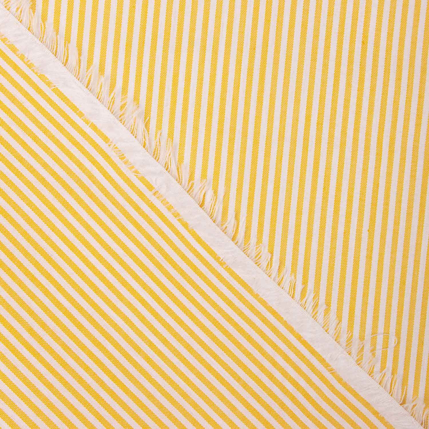 Tela Rayas Amarillo Mini 20 160 cm | Algodón Poliéster – Ribes & Casals