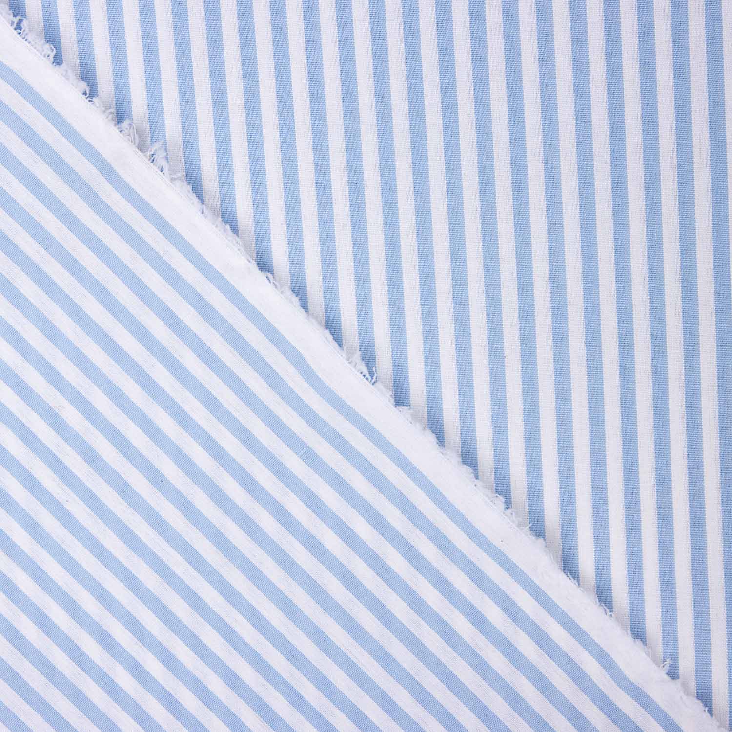 Tela Rayas Azul Claro Pequeño 40 160 cm | Algodón Poliéster – Ribes ...