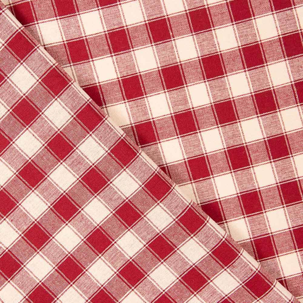 Algodón Rústico Cuadros Rojo – Ribes & Casals