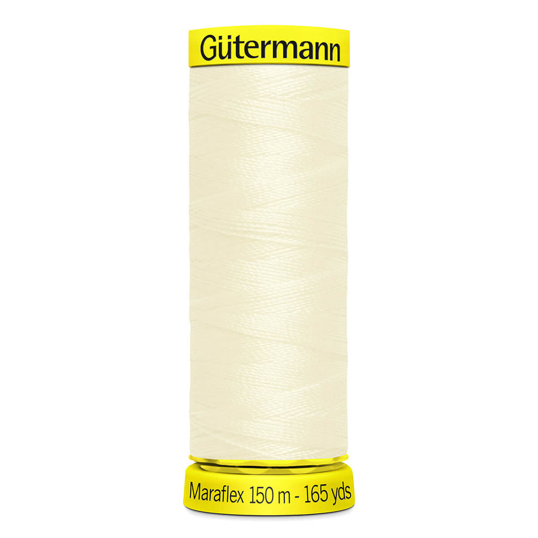 Hilo Maraflex color blanco hueso 001 | Hilo elástico Gütermann – Ribes ...